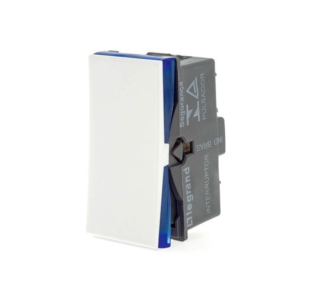Módulo Interruptor Simples Branco 10a 250v A Pvc Pial Plus Mais Pial