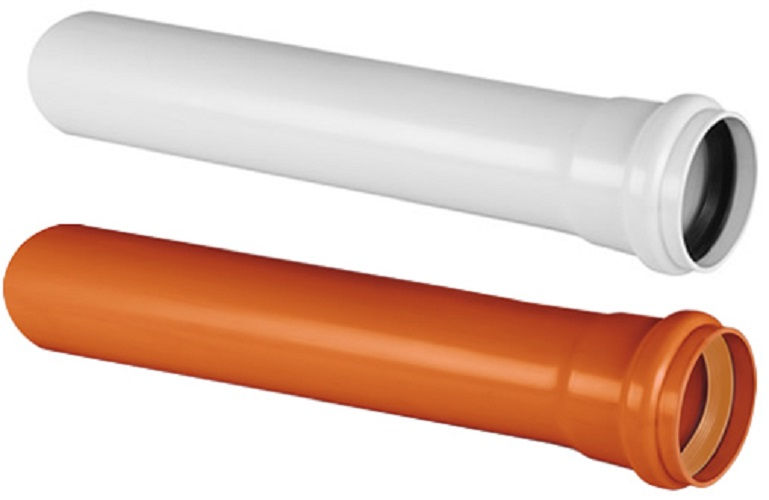 Tubo PVC Liso Com Anel 200mm x 6M Biax PN16 Branco E Faixa Laranja ...