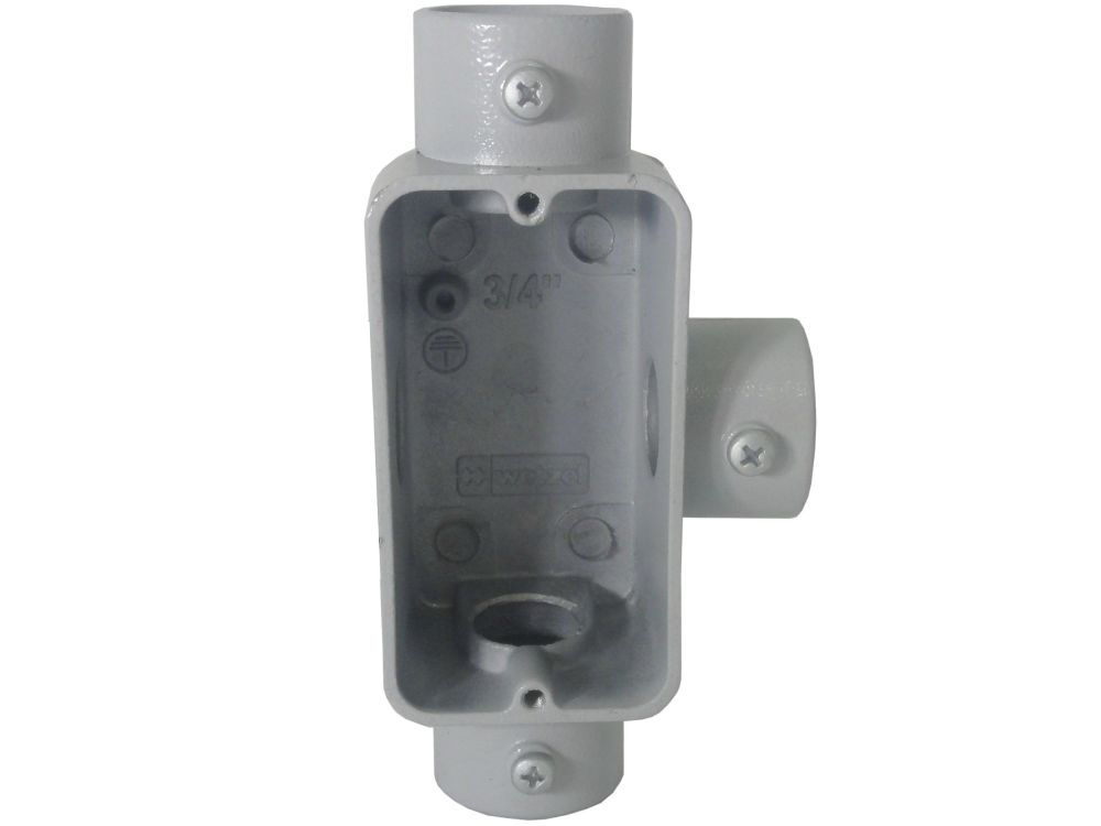 Condulete PVC Tipo Cisr 1" Sem Rosca Sem Tampa Sem Vedação Cinza IP54 ...