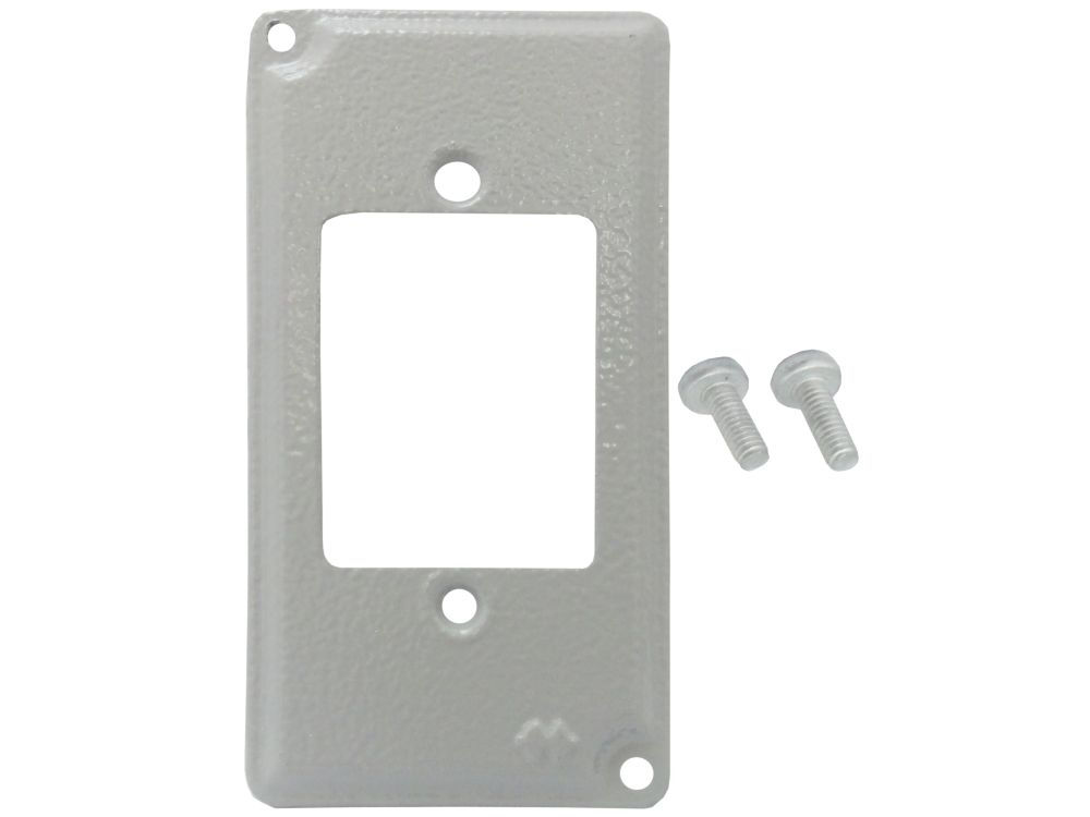 Tampa Alumínio P/3 Teclas Para Condulete Cinza 1" Com Parafuso Wetzel S ...